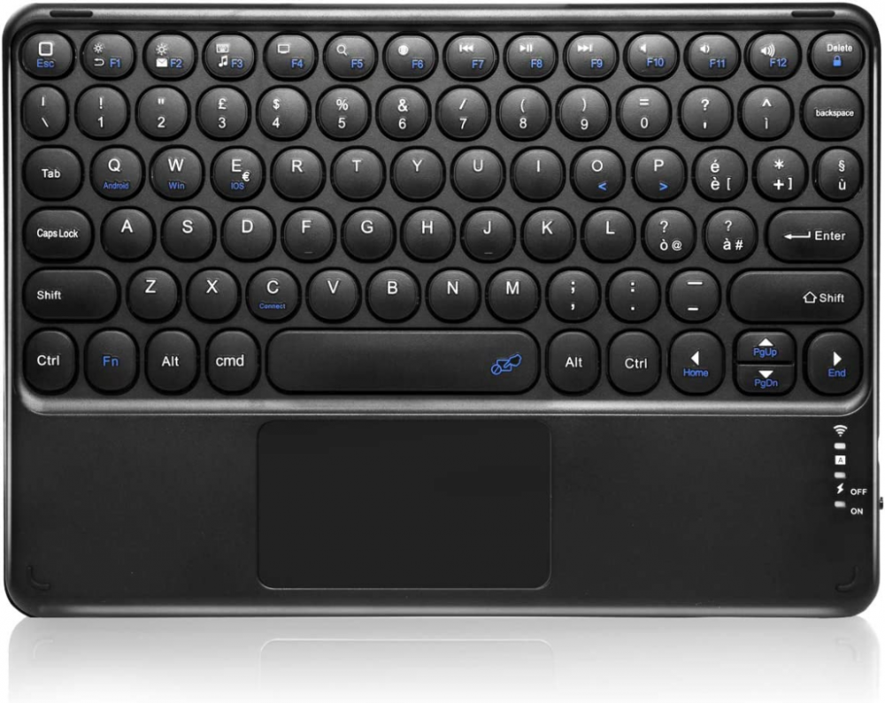 KOOCHUWAH Bluetooth Keyboard with Touchpad QWERTY Italian Layout for ...